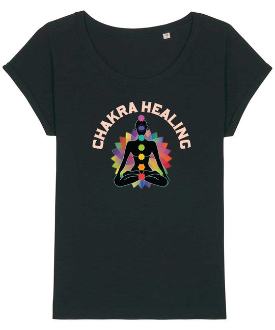 Women's Relaxed Fit Chakra Healing T-shirt – ECoyote Clothing